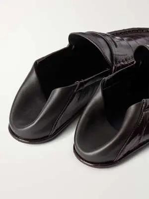 Saint Laurent Logo-embellished Leather Penny Loafers