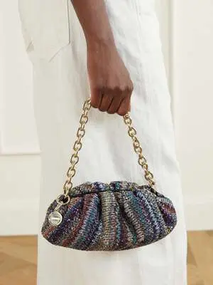Missoni Caperdoni Sequined Striped Shoulder Bag
