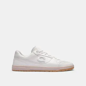 COACH Soft Soho Leather Lace-up Sneakers - White/chalk