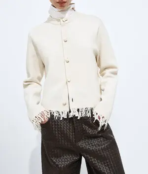 Bottega Veneta Wool Felted Cardigan