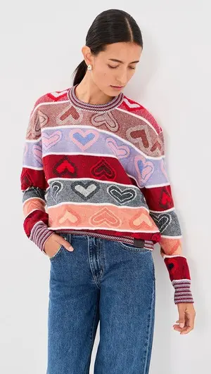 Stella McCartney Heart Fair Isle Sweater - Multicolor 1