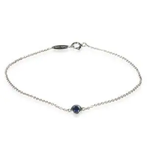 Tiffany & Co. Sapphire Elsa Peretti Color The Yard Bracelet - Platinum