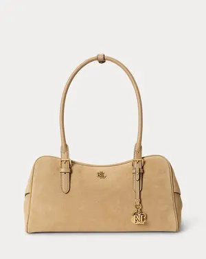 Ralph Lauren Suede Marcy Zip Satchel