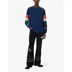 KHOKI Patch Long-sleeve Cotton Top
