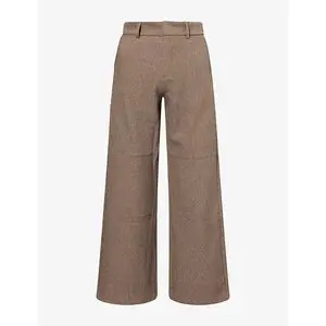 BASKETCASE Dagger Wide-leg Woven Trousers