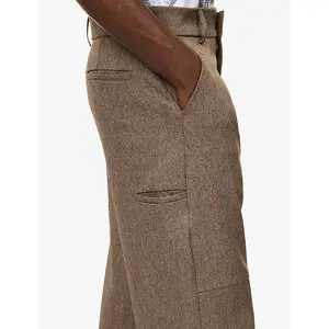 BASKETCASE Dagger Wide-leg Woven Trousers