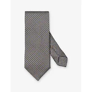 Eton Geometric-print Silk Tie