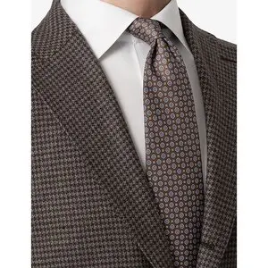 Eton Medallion-print Silk Tie