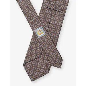 Eton Medallion-print Silk Tie