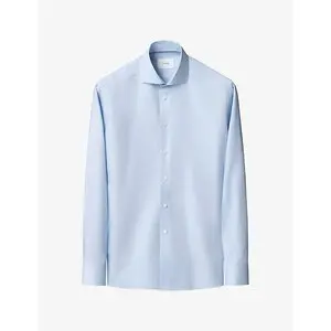 Eton Signature Slim-fit Cotton Oxford Shirt - Light Blue