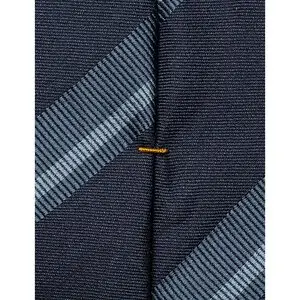 Eton Striped Woven Shantung Silk Tie