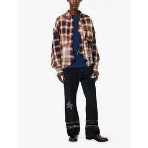KHOKI Patched Design Cotton Corduroy Trousers