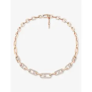 Messika Move Link Rose-gold And 2.55ct Diamond Necklace