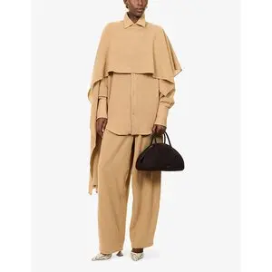 DARKPARK Georgia Detachable Scarf Cashmere And Wool Shirt