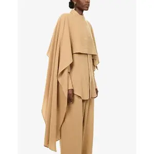 DARKPARK Georgia Detachable Scarf Cashmere And Wool Shirt