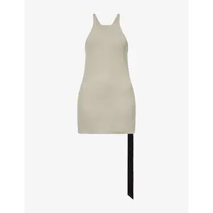 Rick Owens Racerback Cotton Tank Top - Mineral