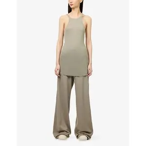 Rick Owens Racerback Cotton Tank Top - Mineral