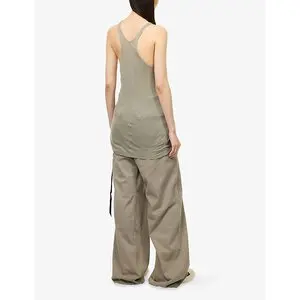Rick Owens Racerback Cotton Tank Top - Mineral