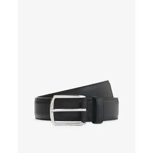 BOSS Engraved-buckle Leather Belt