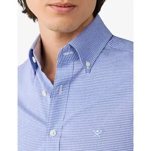 HACKETT Gingham Tailored-fit Stretch-cotton Shirt