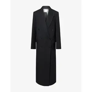 THE FRANKIE SHOP Skye Double-breasted Woven Coat