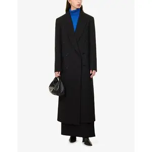 THE FRANKIE SHOP Skye Double-breasted Woven Coat