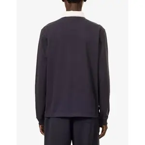 The North Face Red Box Rugby Long-sleeve Cotton-stretch Shirt - Obsidian