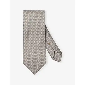 Eton Geometric-print Silk Tie