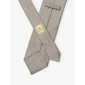 Eton Geometric-print Silk Tie