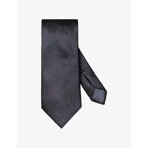 Eton Herringbone Woven Silk Tie