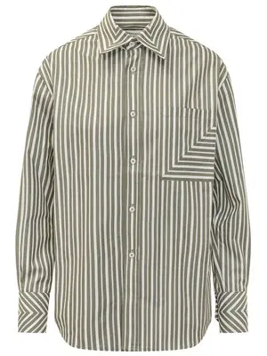 Victoria Beckham Striped Shirt With Pocket