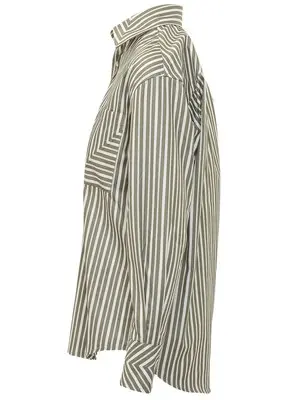 Victoria Beckham Striped Shirt With Pocket