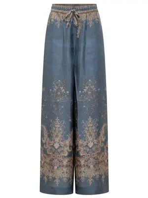 Zimmermann Valiant Paisley Silk Pants