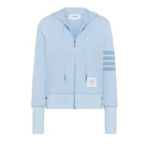 Thom Browne Solid Garment Dyed Loopback Blouson Hoodie 'light