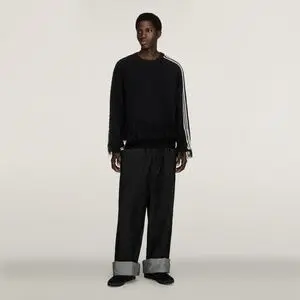 Adidas Y-3 Knitted 3-stripes Fringy Sweater