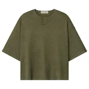 Fear Of God Soft Knit Short Sleeve Henley 'moss