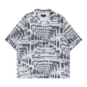 PURPLE BRAND Lyocell Short-sleeve Shirt - Multicolor