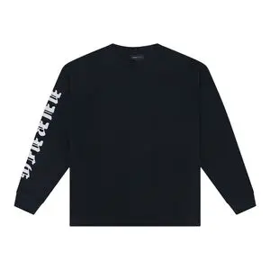 PURPLE BRAND Textured Jersey Long-sleeve Tee - Black