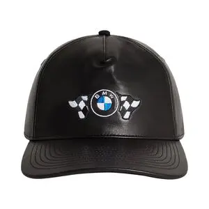 Kith For Bmw Leather Bay Low Pinch Crown Cap - Black