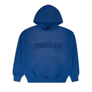 PURPLE BRAND Heavyweight Fleece Hoodie - Blue