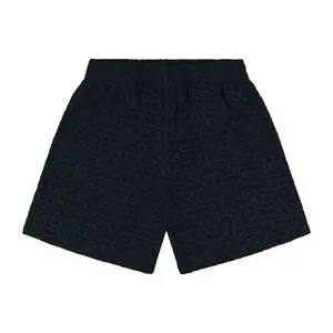 PURPLE BRAND Terry Towel Pull-on Shorts - Black