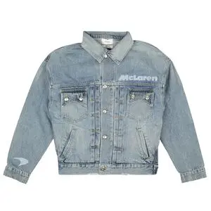 Rhude Denim Embroidered Jacket 'indigo
