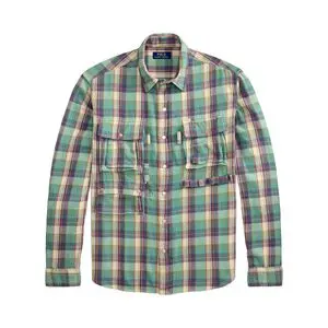 Polo Ralph Lauren Shirt 'green Pink Multi