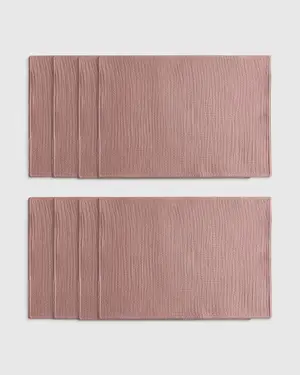 Quince Gauze Placemats - Fig