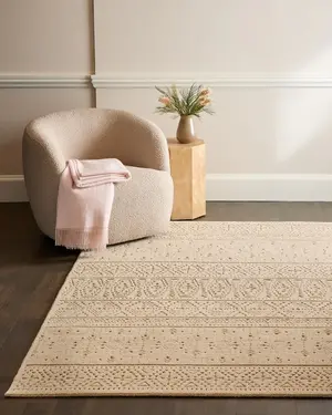 Quince Alma Hand-loomed Wool Rug - Beige