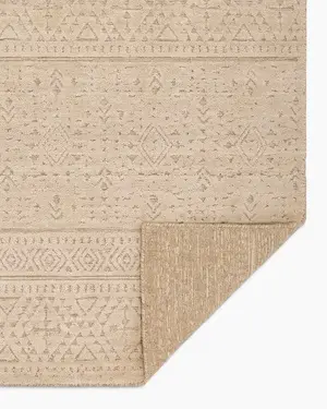 Quince Alma Hand-loomed Wool Rug - Beige