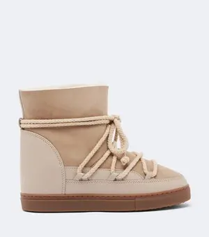 Inuikii Classic Leather-trimmed Suede Snow Boots