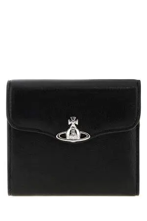 VIVIENNE WESTWOOD Leather Hunter Wallet - Black