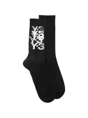 Y3 Logo Socks For Spring/summer 2026 - Black