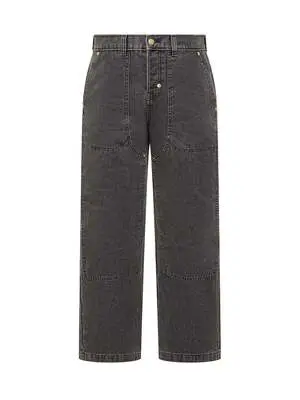 Dickies Straight Leg Cotton Paint Pants - Black